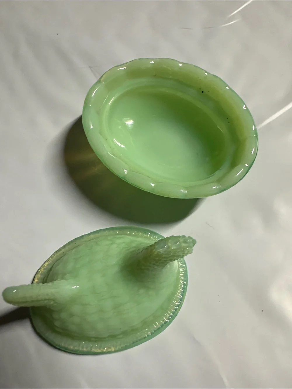Other | Green Glass Hen On Nest Candy Mini | Poshmark